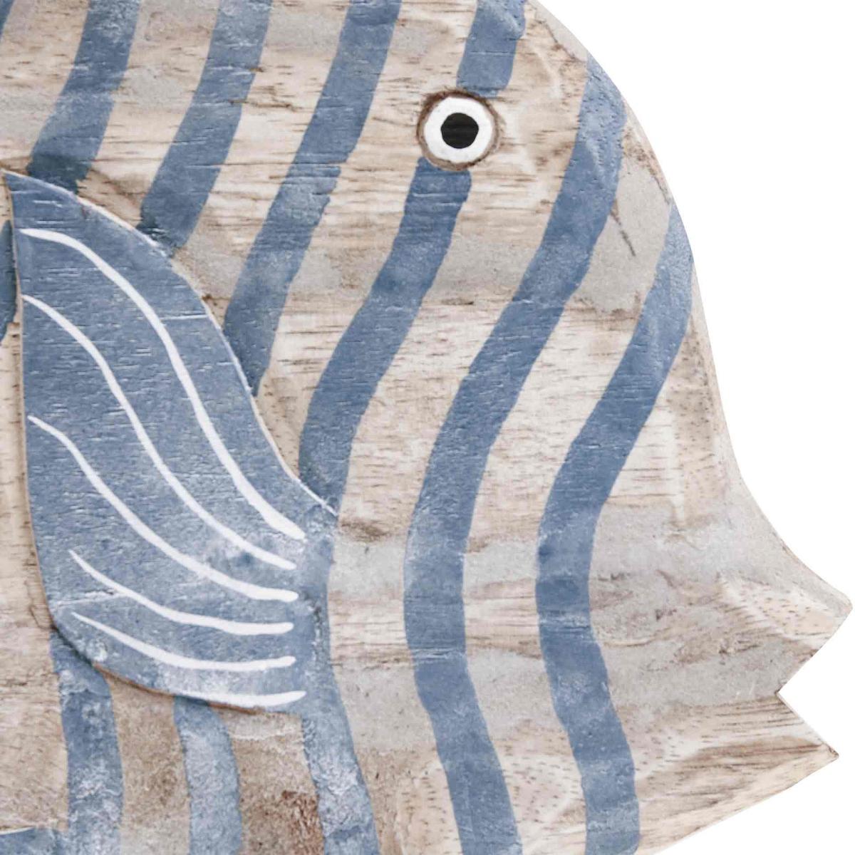 Floristik24.no Trefisk deco stor, stripet deco fisk stående H30cm-42828 ...