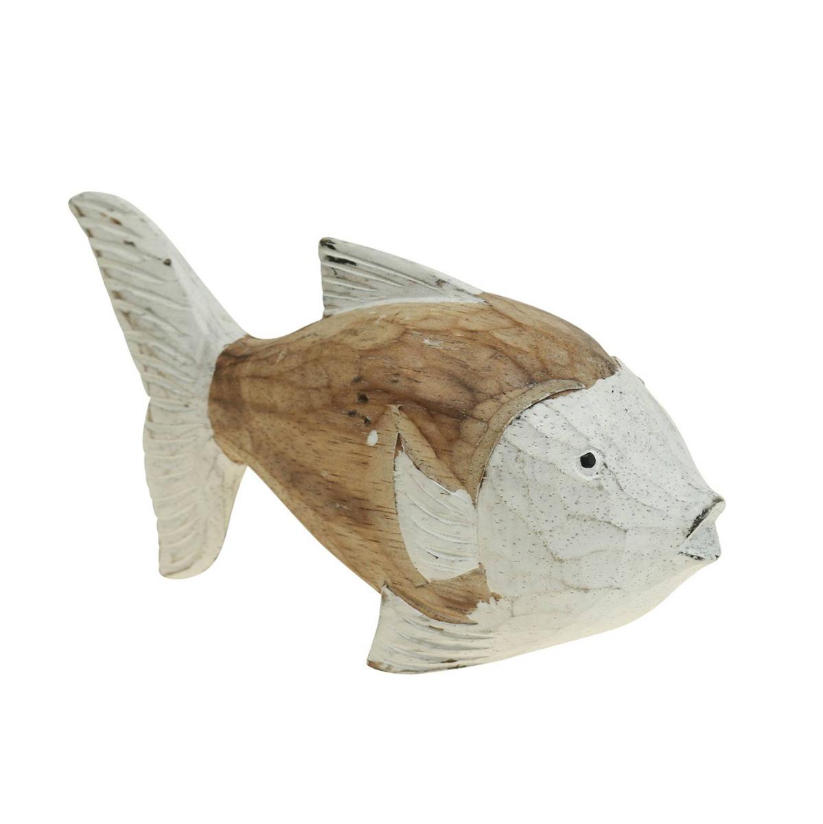 Floristik24.no Maritim dekorasjon fisketre trefisk shabby chic 17×8cm