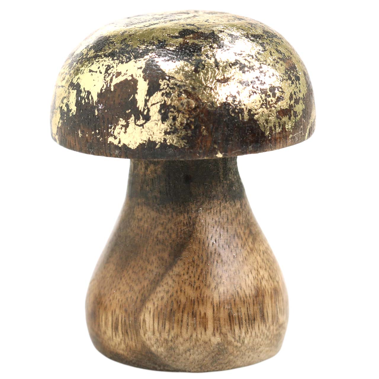 Floristik24.no Tresopp gyllen, naturlig mangotre Ø5cm H6,5cm 4stk-69350