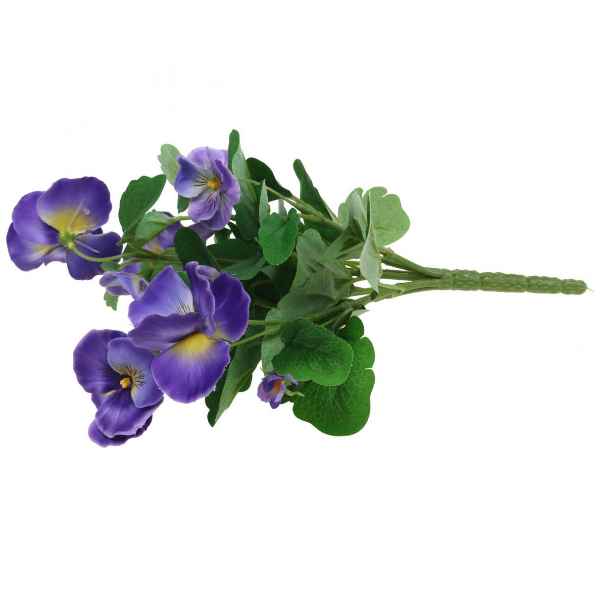 Floristik24.no Kunstig stemorsblomst fiolett kunstblomst engblomst 30cm ...